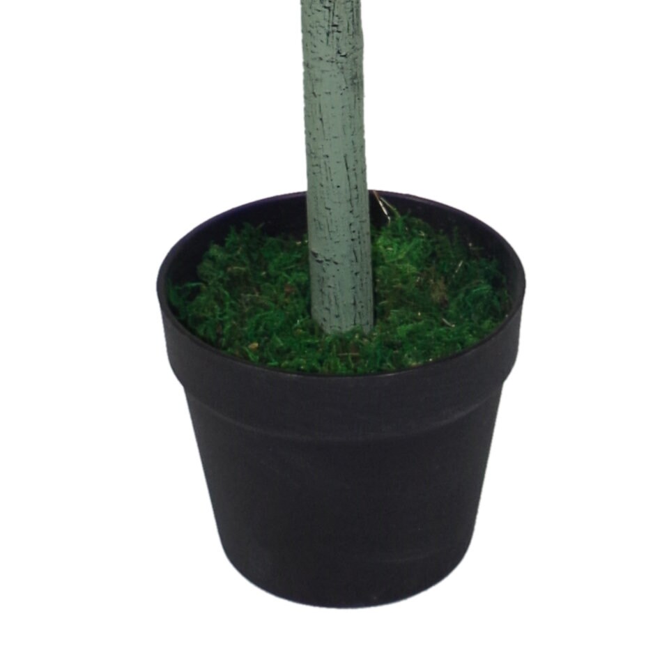 Pair of 120cm (4ft) Artificial Topiary Bay Trees Pyramid Cones - Extra ...