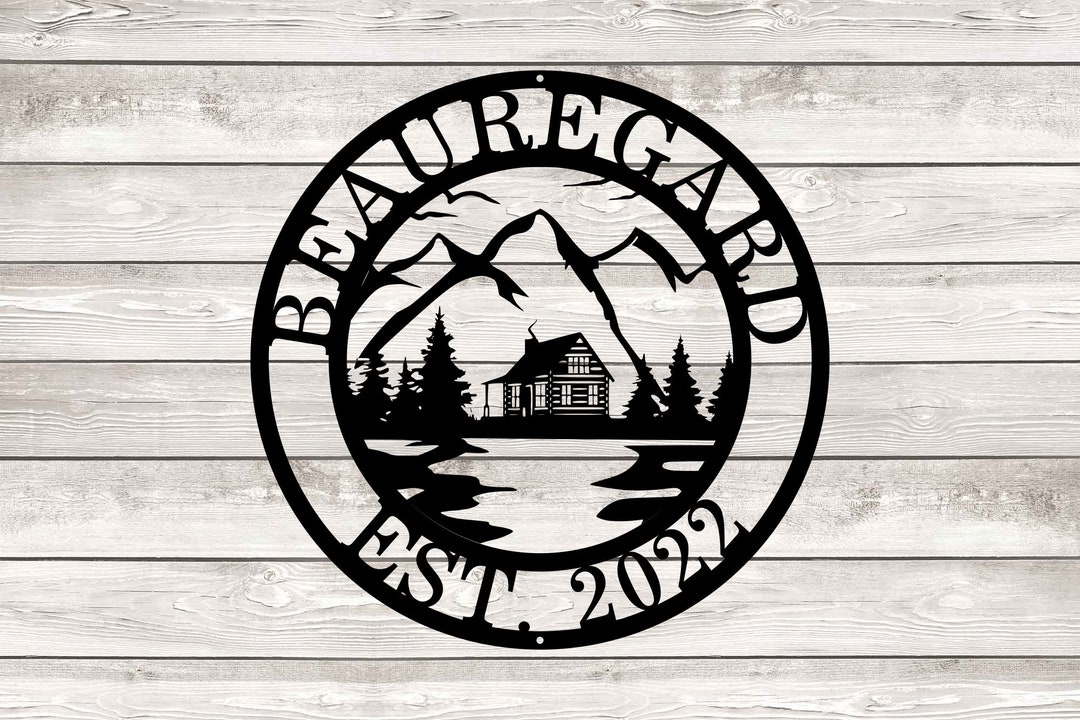 Custom Metal Cabin Sign, Cabin Name Sign, Cottage Sign, Welcome Home ...