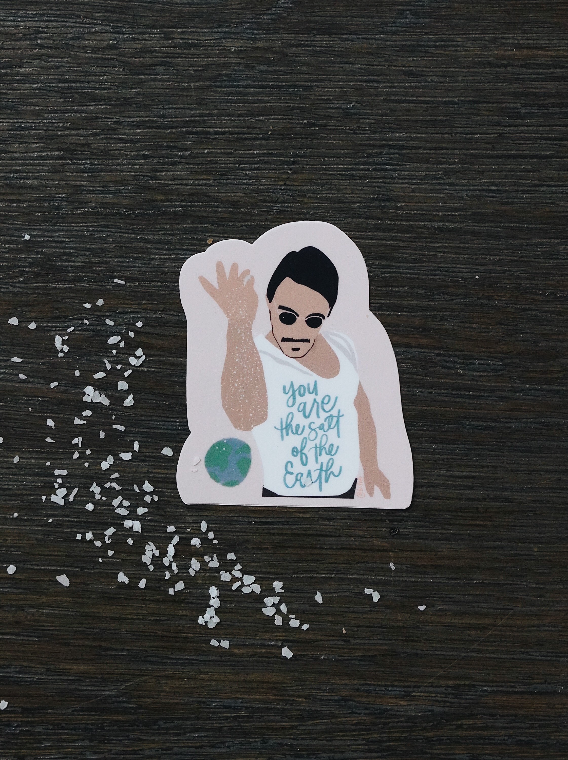 You Are the Salt of the Earth Salt Bae Waterproof Sticker I - Etsy
