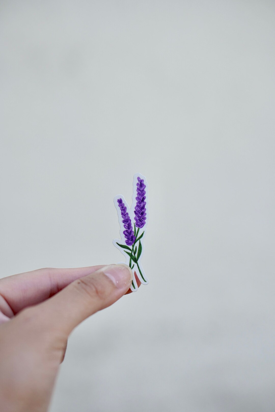 Mini Lavender Bunch Matte Mirror Water Resistant Sticker - Etsy