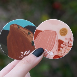 Zion National Park Angels Landing Inspired Sticker Utah I - Etsy