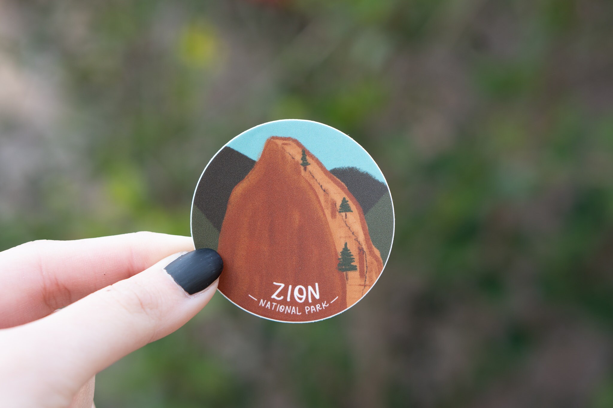 Zion National Park Angels Landing Inspired Sticker Utah I - Etsy