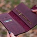 Burgundy Genuine Leather Wallet Purse Women, Mother's Day Women Gift ...