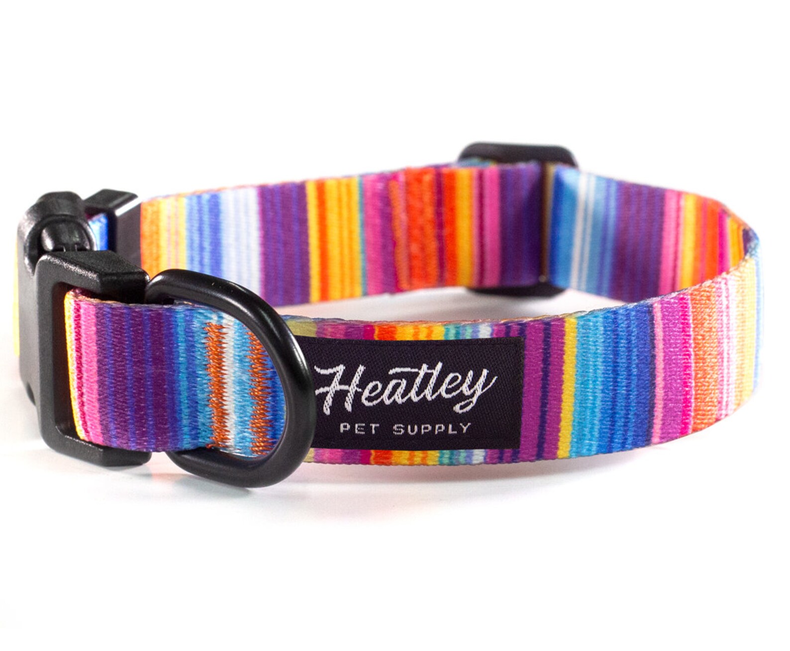 Bright Stripes Dog Collar Pattern Colorful Modern - Etsy