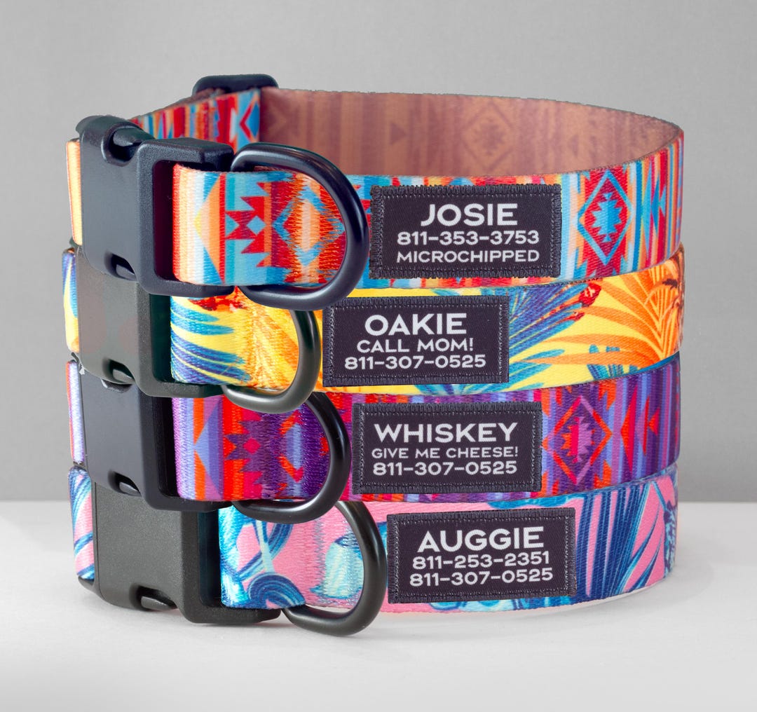 Personalized Dog Collar | Customized | Personalize | Custom | Pattern ...