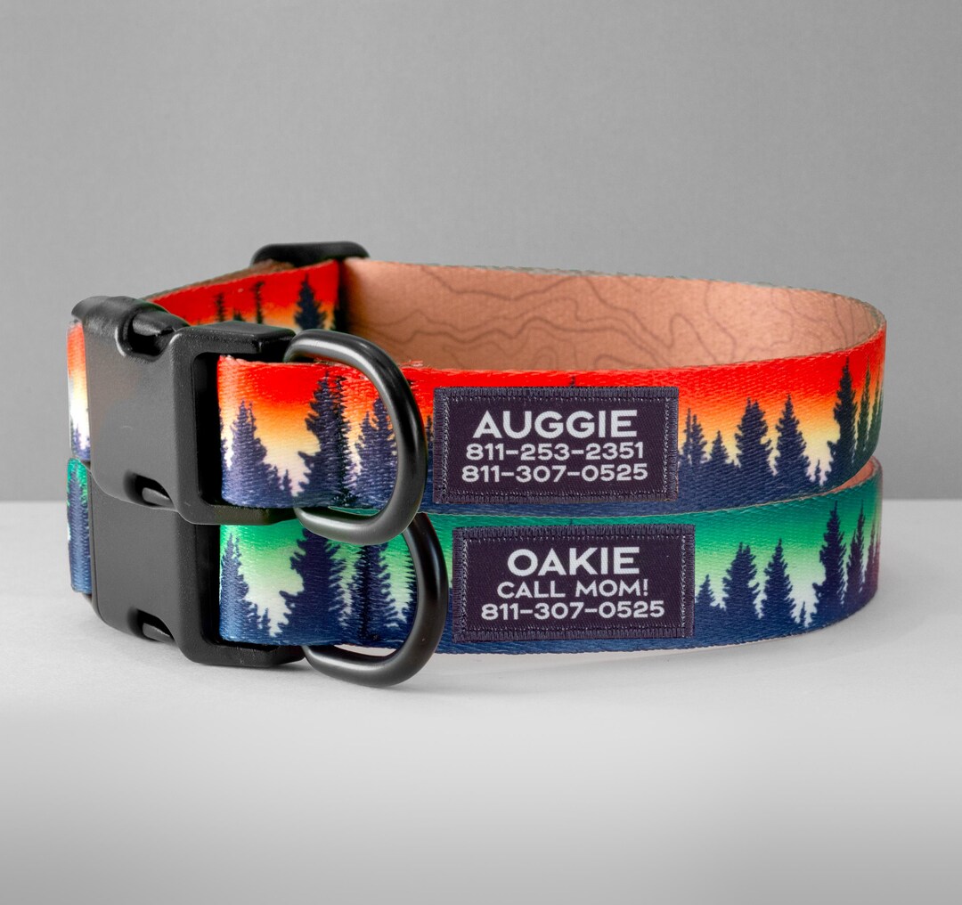 Personalized Dog Collar Treeline Series | Customized | Personalize ...