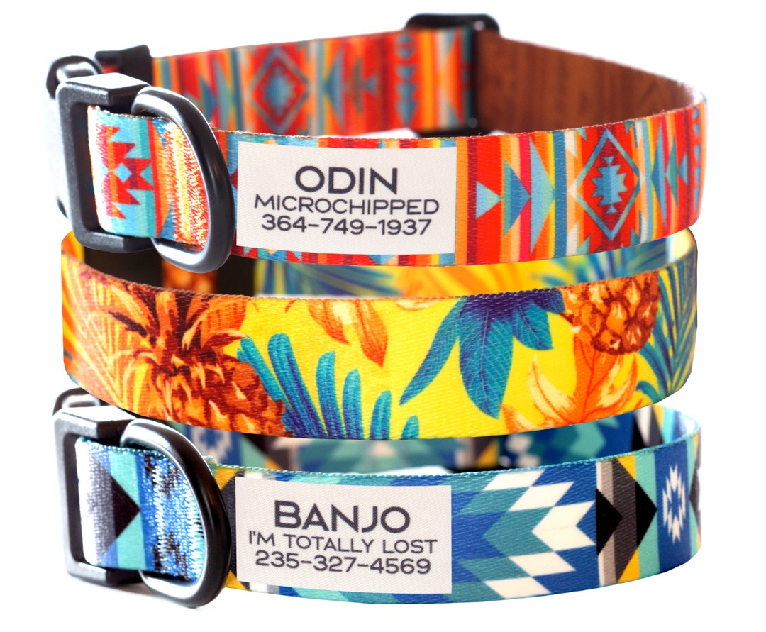 Personalized Dog Collar Customized Personalize Custom - Etsy