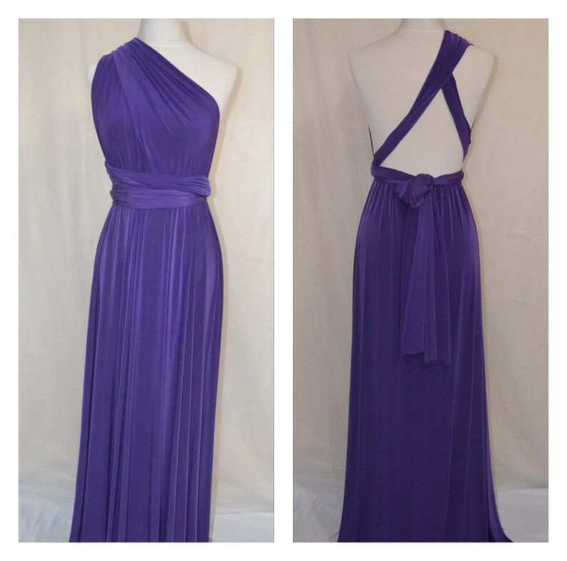 VIOLET Bridesmaid dress Infinity dress Twist wrap dress Prom | Etsy