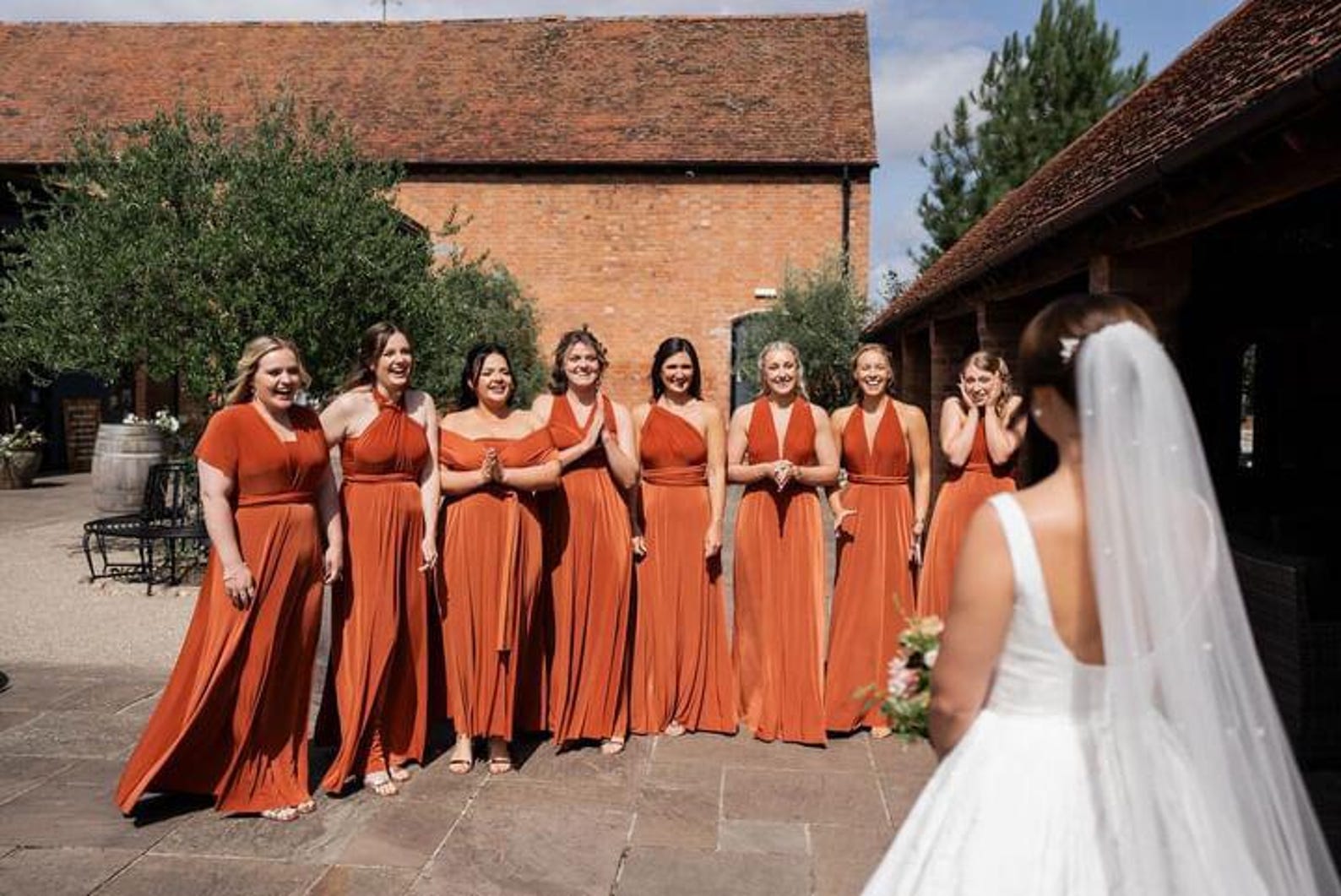 ORANGE RUST Multiway Bridesmaid Dress: Handmade - Etsy