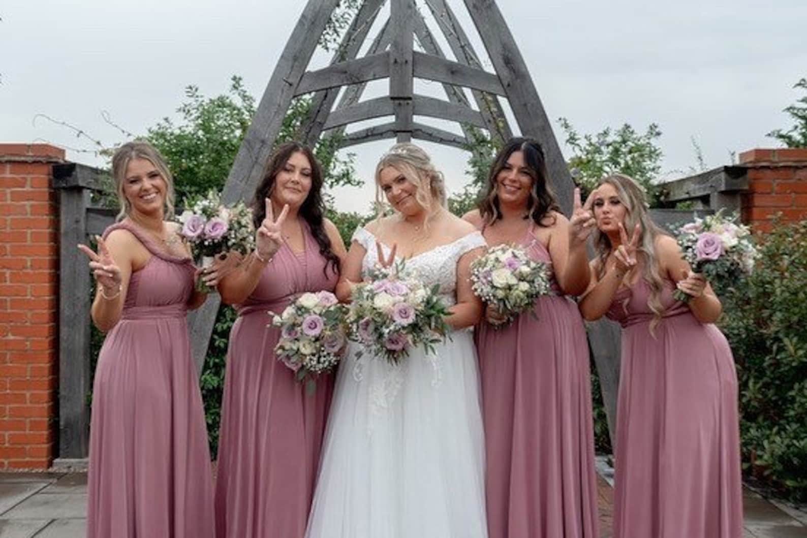 Dusty Pink Multiway Bridesmaid Dress: Handmade, Prom Dress, Evening ...
