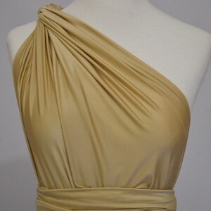 Gold Bridesmaid Dress Infinity Dress Twist Wrap Dress Prom - Etsy
