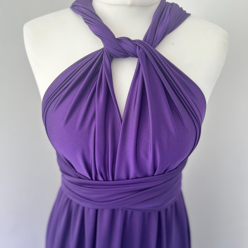 Purple Maid Honor Dress - Etsy UK