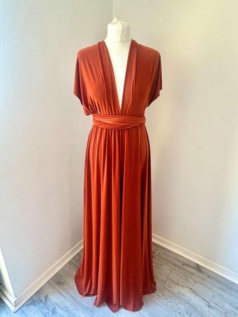 ORANGE RUST Multiway Bridesmaid Dress: Handmade - Etsy