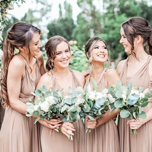 TOFFEE Bridesmaid Dress Infinity Dress Twist Wrap Dress Prom - Etsy