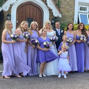 Pale Lilac Multiway Bridesmaid Dress - Handmade Infinity Gown - Etsy