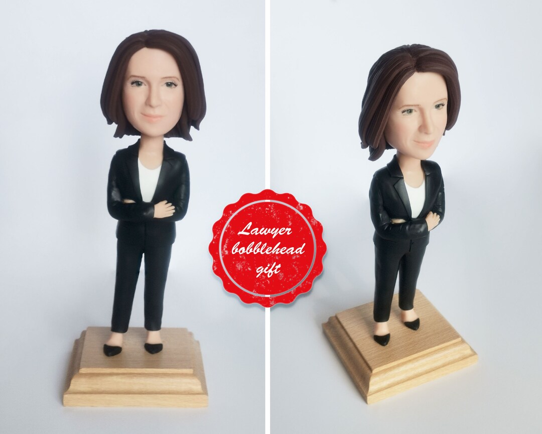 Custom Bobble Head With Engraved Stand, Personalized Bobblehead Based ...