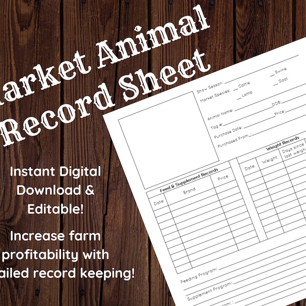 Ffa Record Keeping Book - Etsy