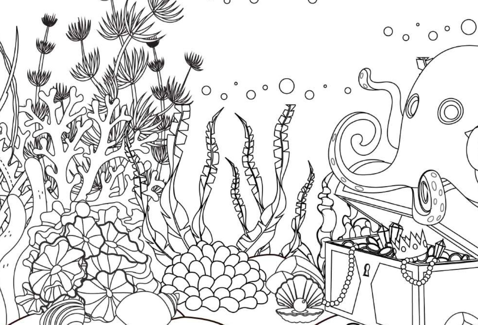 Printable or Digital - Ocean Coloring Pages - Etsy