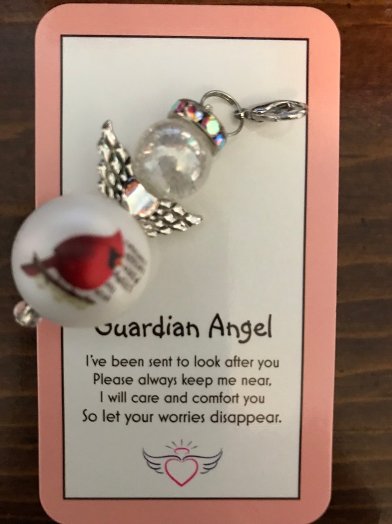 Red Cardinal Guardian Angel - Etsy