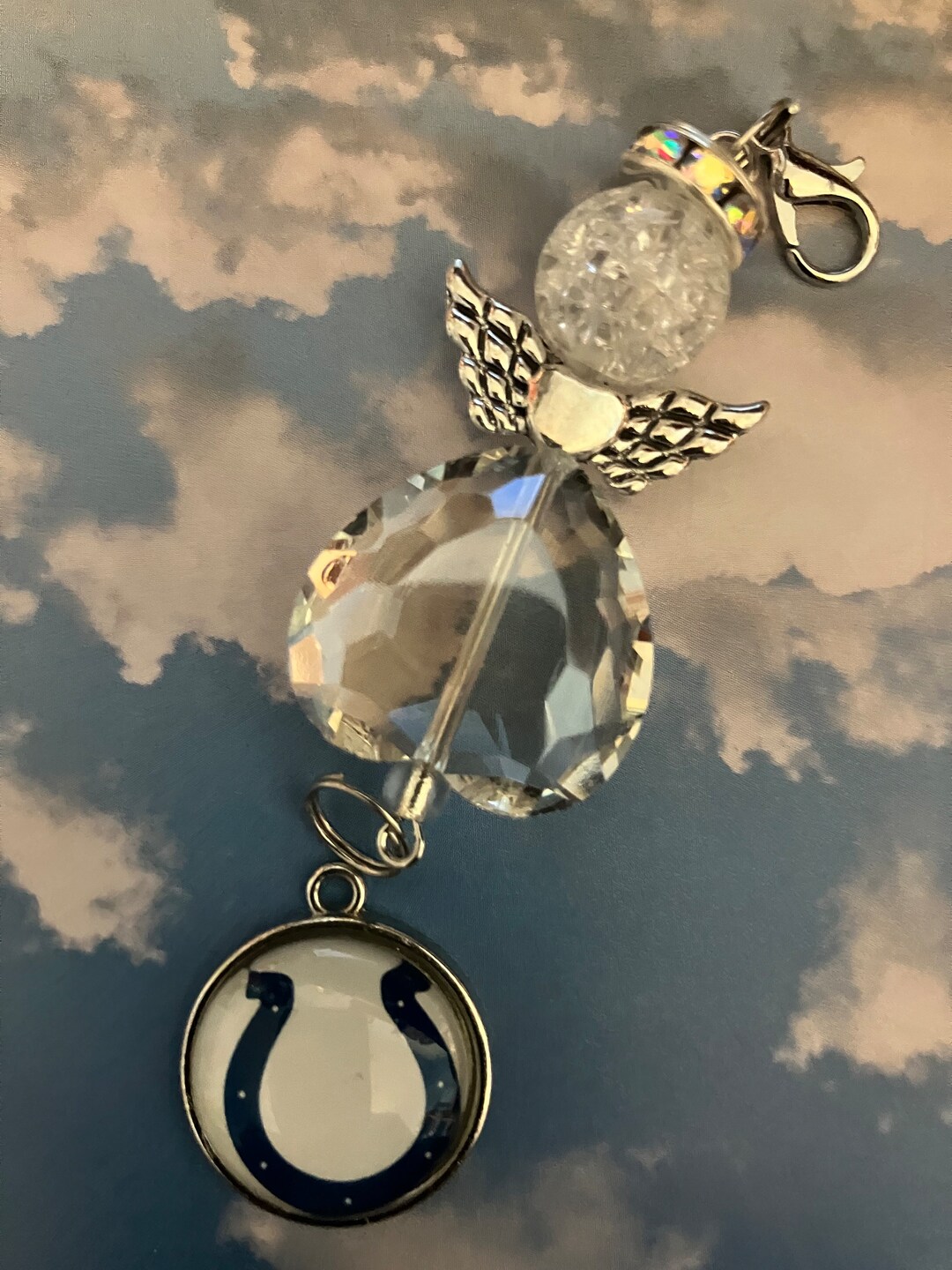 INDIANAPOLIS COLTS NFL Football Logo Guardian Angel Charm - Etsy