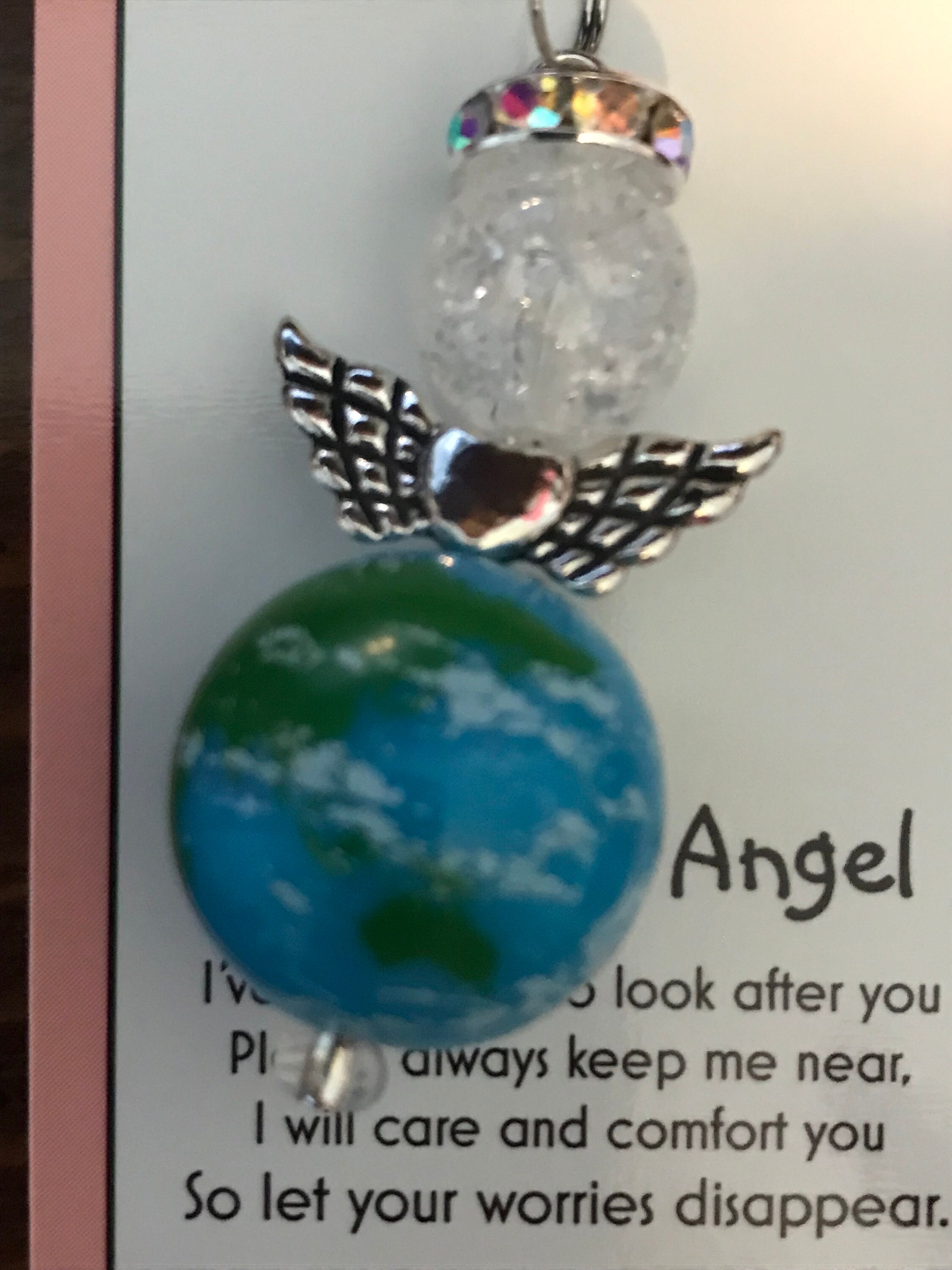 Save the Earth Recycle Green World Guardian Angel Charm - Etsy