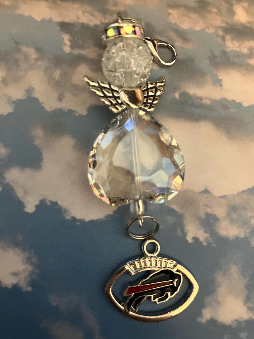 BUFFALO BILLS NFL Football Logo Guardian Angel Charm - Etsy