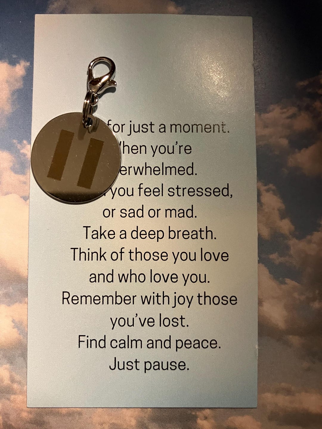 PAUSE Calm Peace Guardian Angel - Etsy