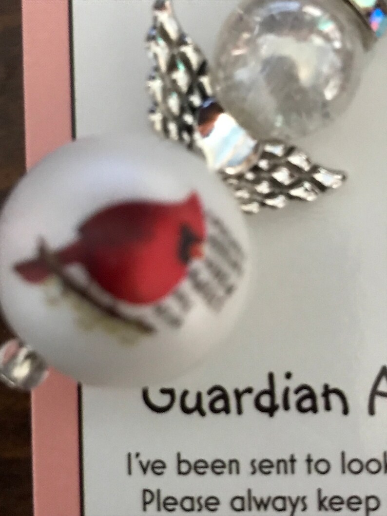 Red Cardinal Guardian Angel - Etsy