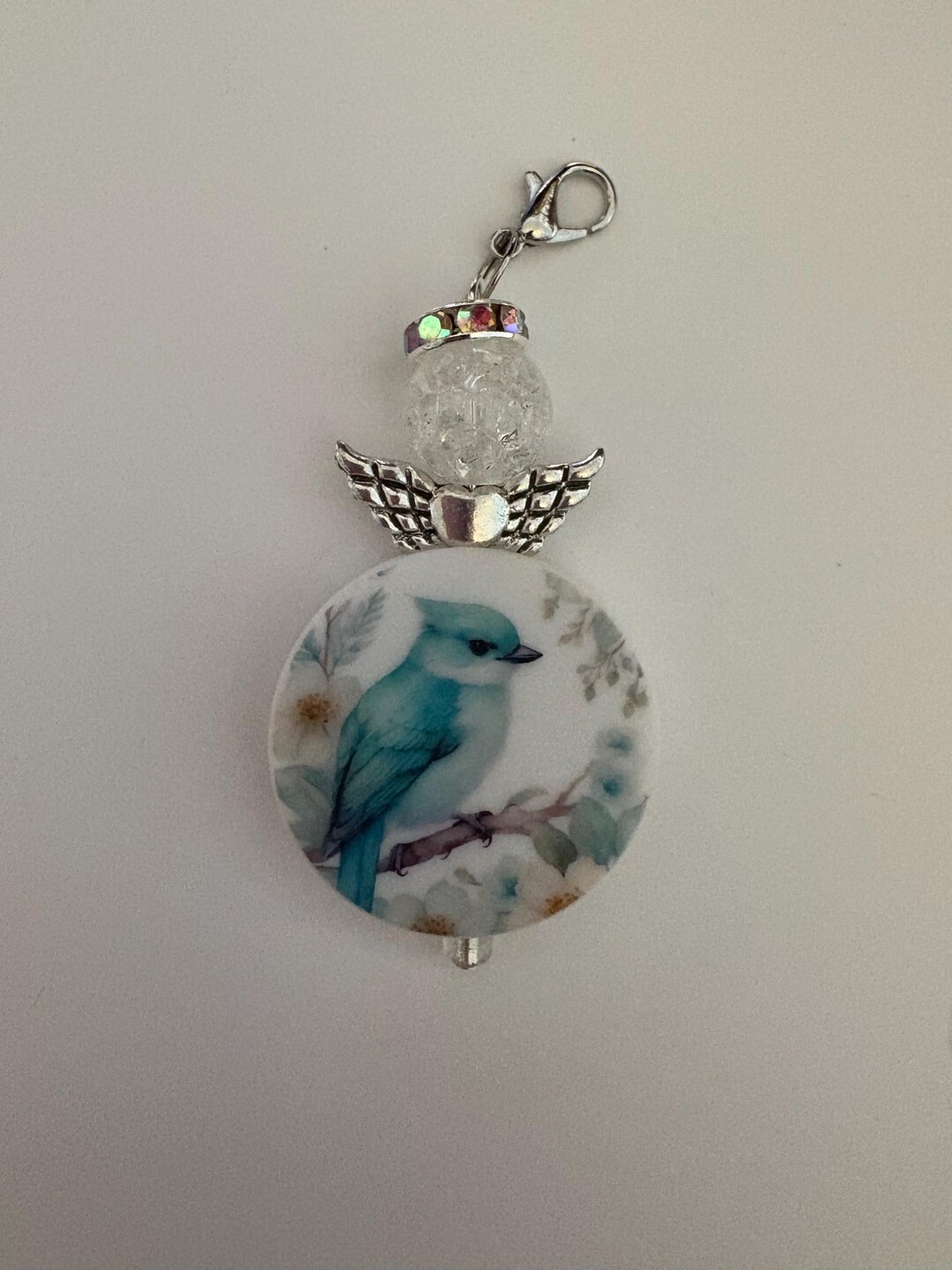 Blue Bird Guardian Angel Zipper Pull - Etsy