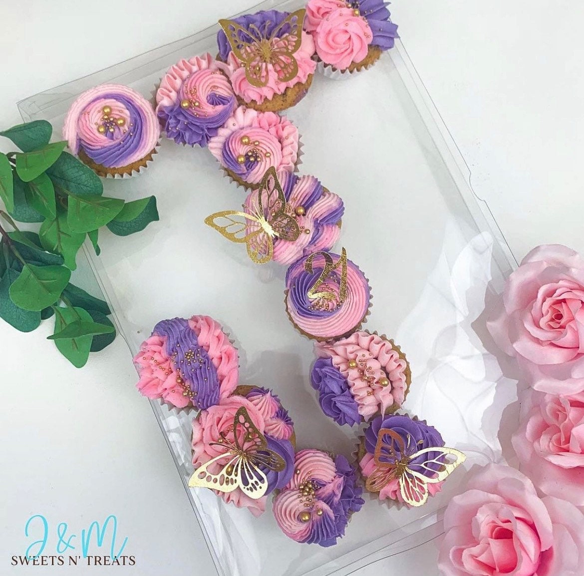 Custom Number Fillable Cupcake Boxes Birthday Cupcake Holder - Etsy ...