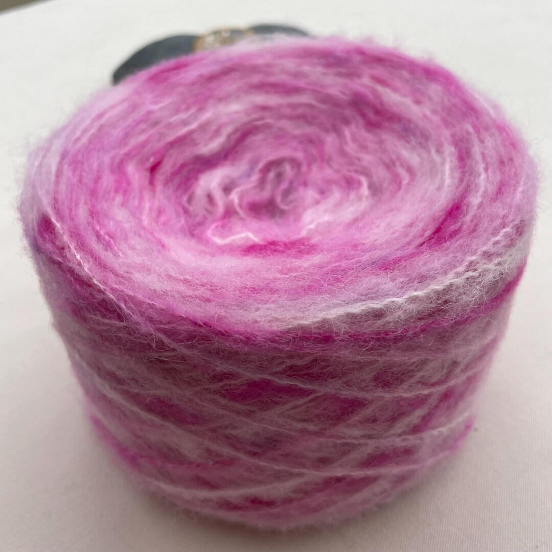 Strawberry Bon Bon - Hand Dyed 4ply Natural Fluff Yarn - Etsy