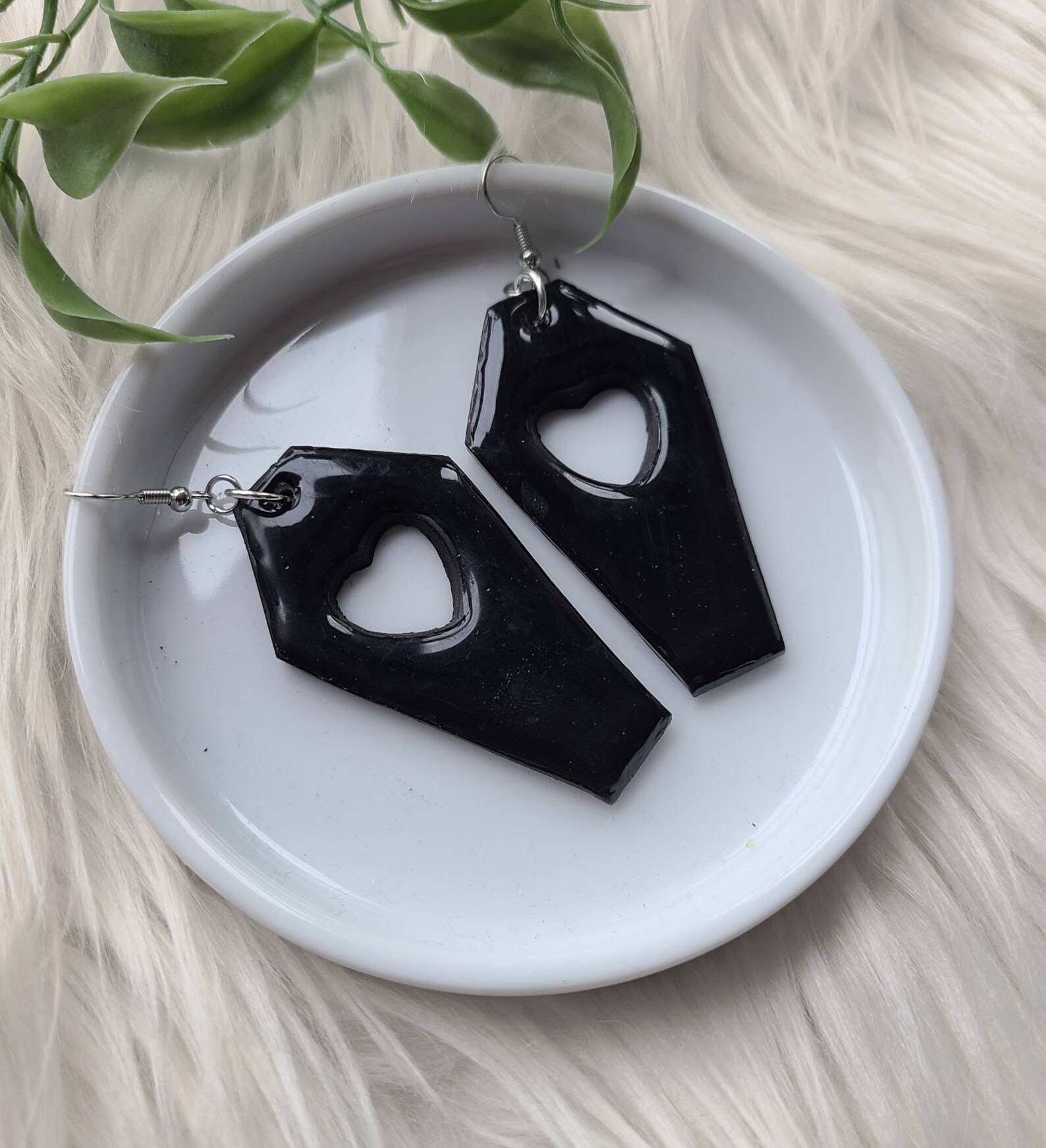 Black Coffin Earrings Dangle Coffin Jewelry Goth Earrings - Etsy