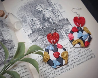 Alice in Wonderland Earrings - Etsy