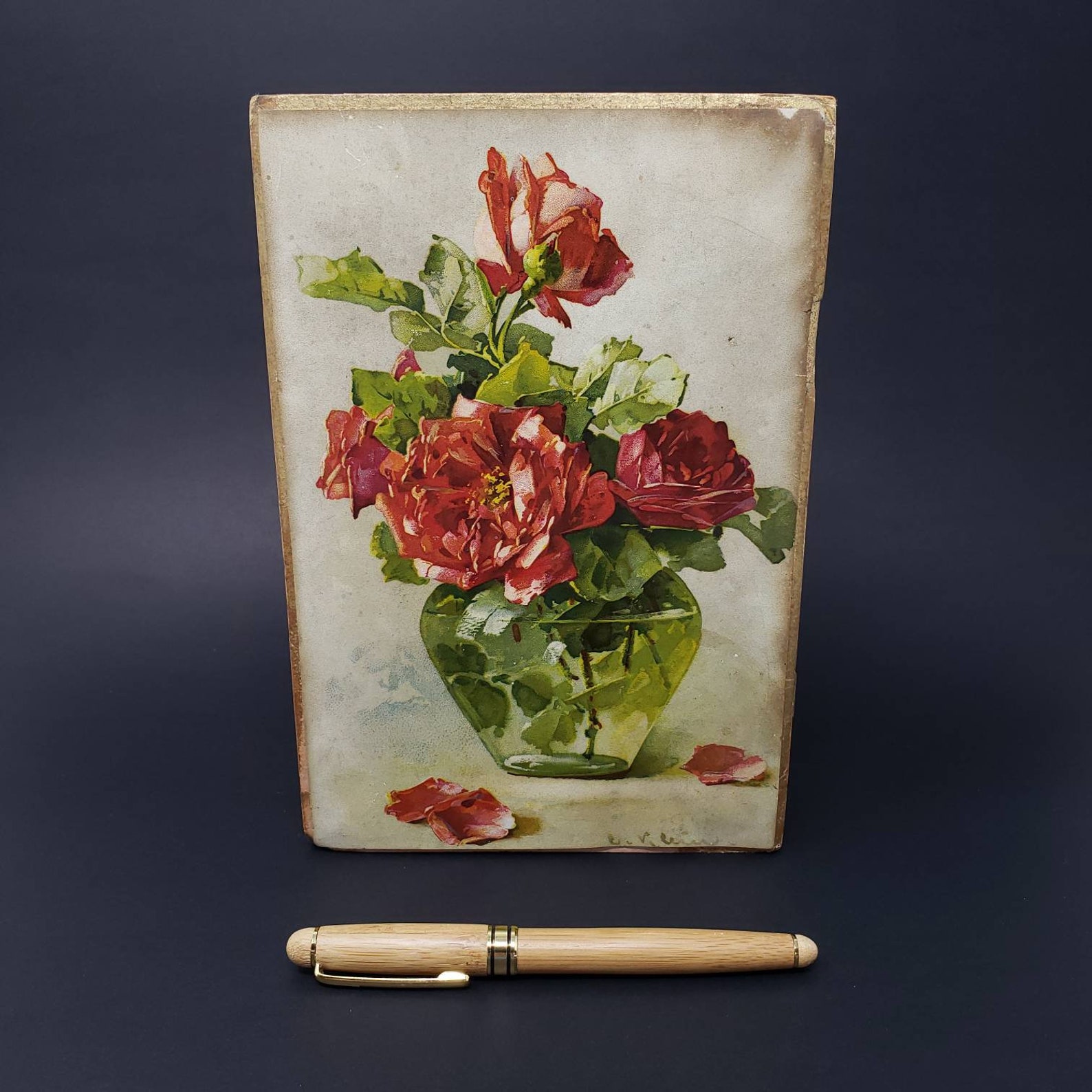 Antique J S Fry & Sons Chocolate Box With Roses Collectible Vintage ...