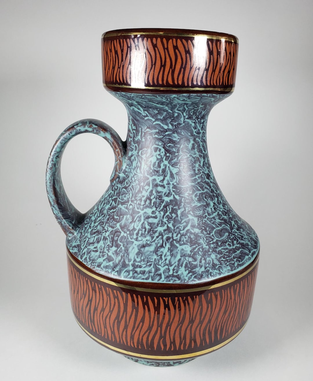 Jasba Keramik Jug Carafe Vase With Handle Made in West Germany 230/25 ...