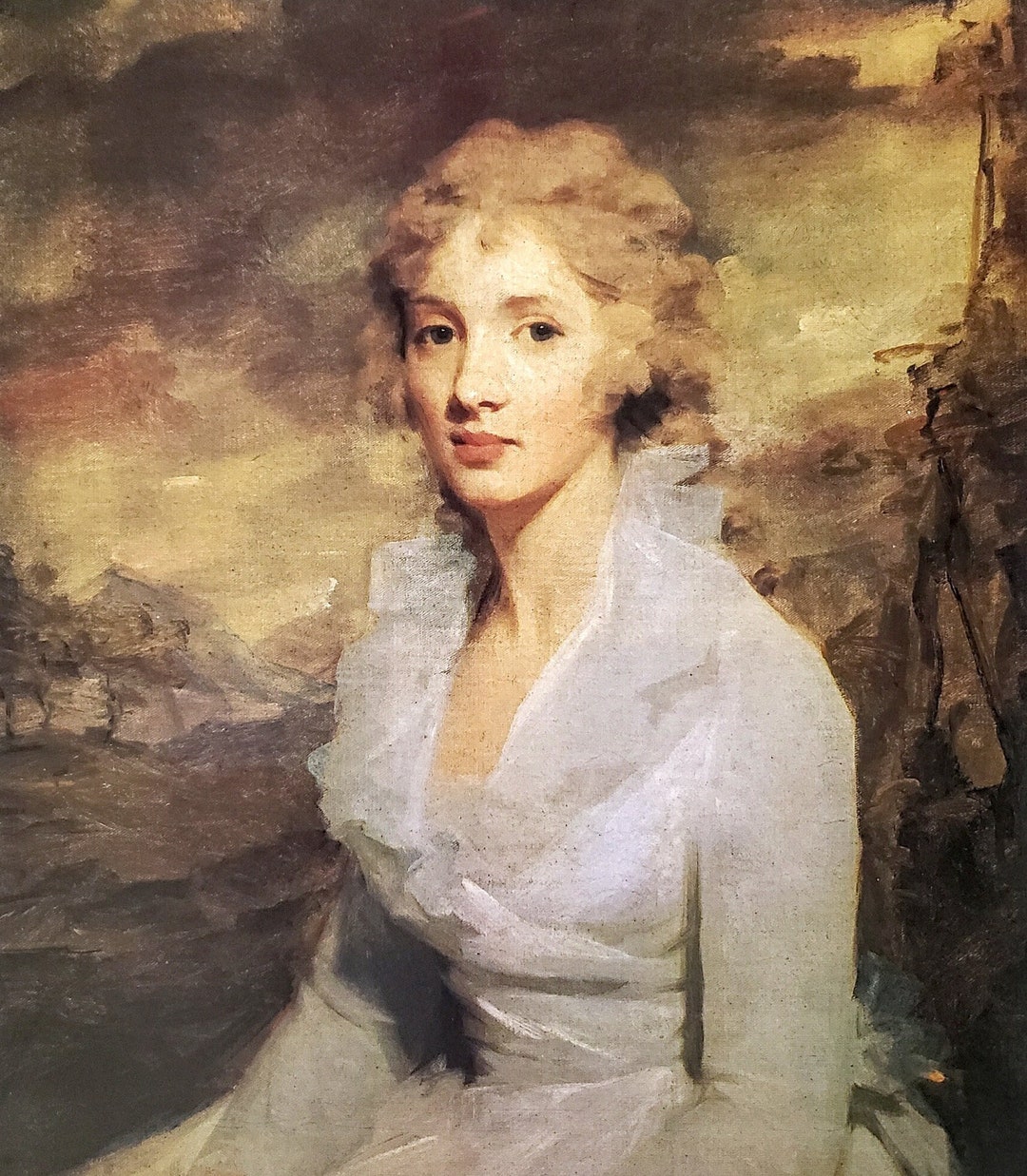 Portrait of Miss Eleanor Urquhart by Sir Henry Raeburn Book Plate 18th ...