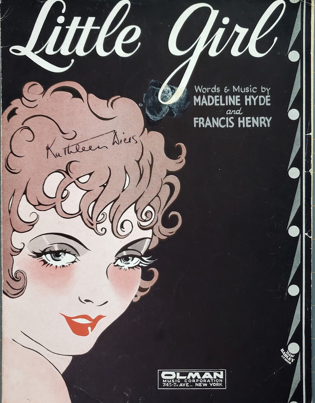 Little Girl 1931 Vintage Sheet Music Madeline Hyde and Francis Henry ...