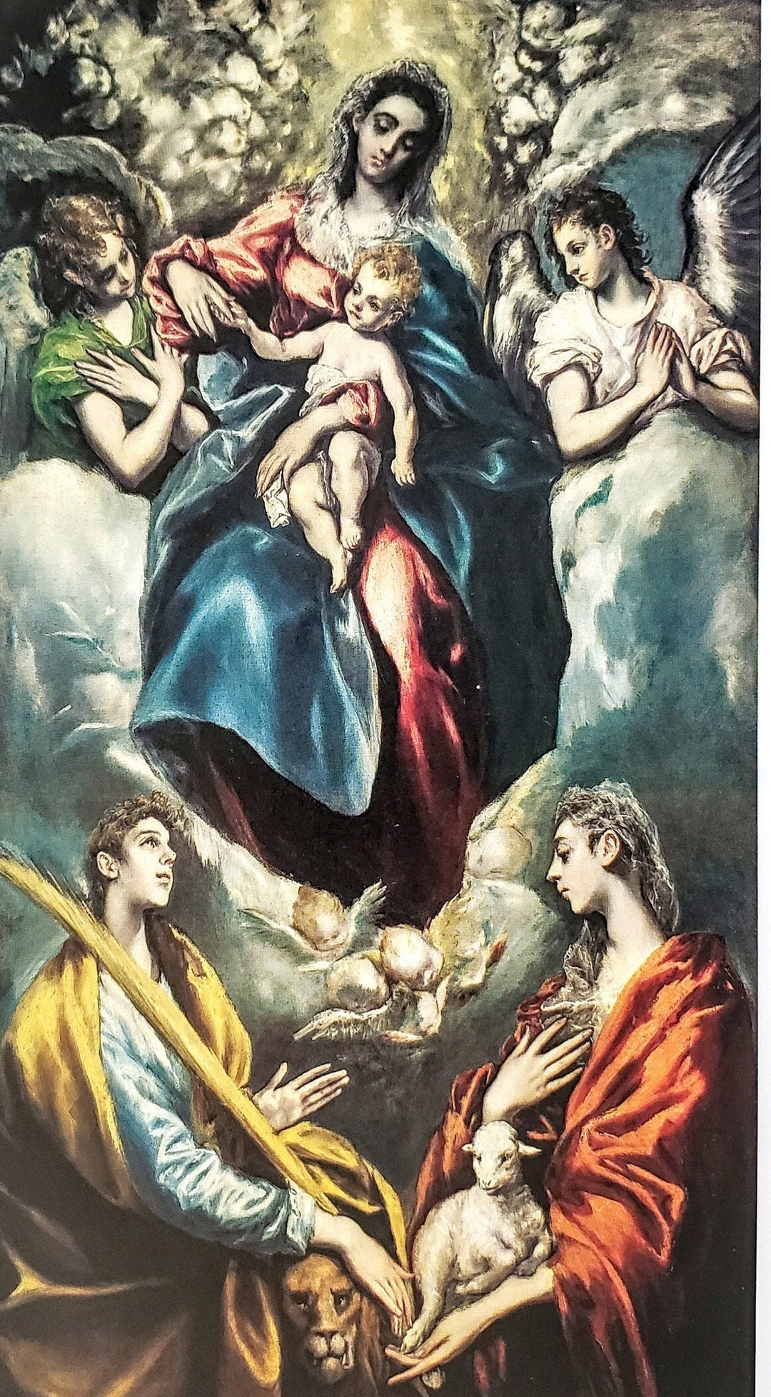 Madonna and Child With Saint Martina and Saint Agnes by El Greco Book ...