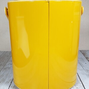 Yellow Drulane Ice Bucket With Lid Handle Insert Tongs Four - Etsy