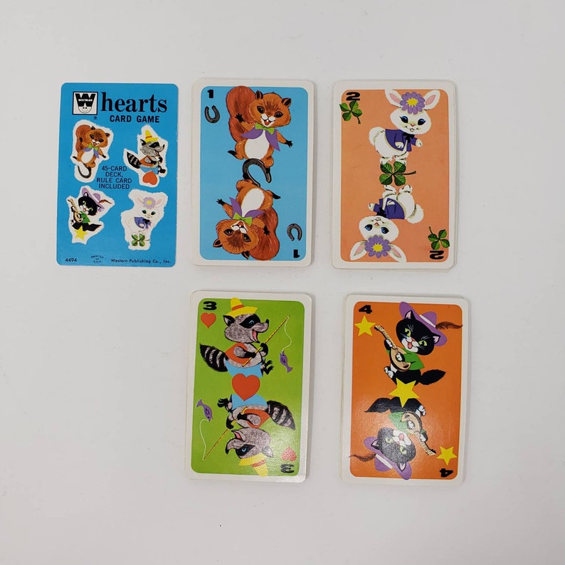 Whitman Hearts Card Game Vintage Toys & Games 1963 Whitman - Etsy