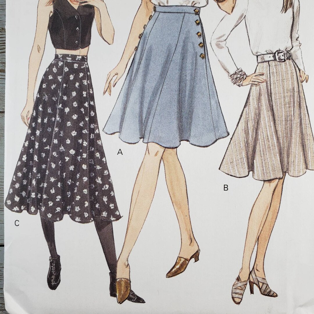 Misses or Misses Petite Skirt Sewing Pattern | 1994 Very Easy Vogue ...