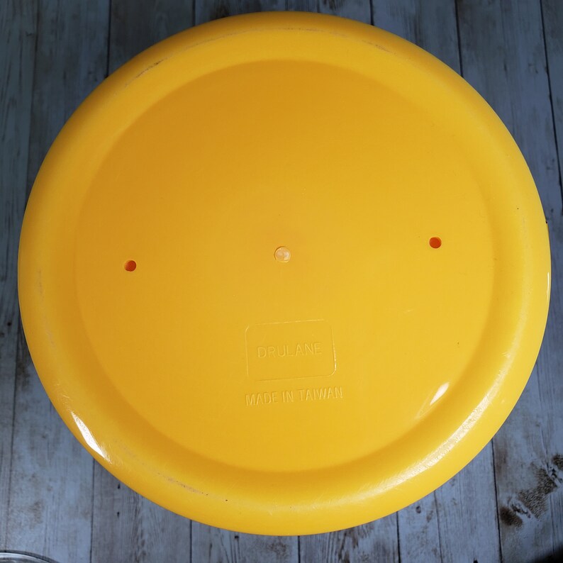 Yellow Drulane Ice Bucket With Lid Handle Insert Tongs Four - Etsy