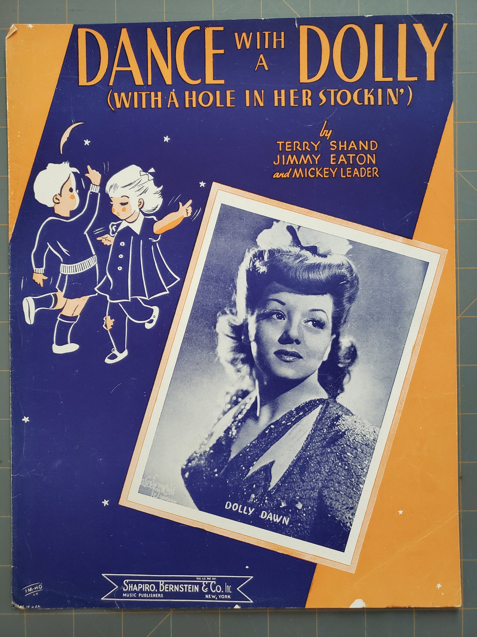 Dance With a Dolly With a Hole in Her Stockin 1944 Vintage Sheet Music Dolly Dawn Immerman ...