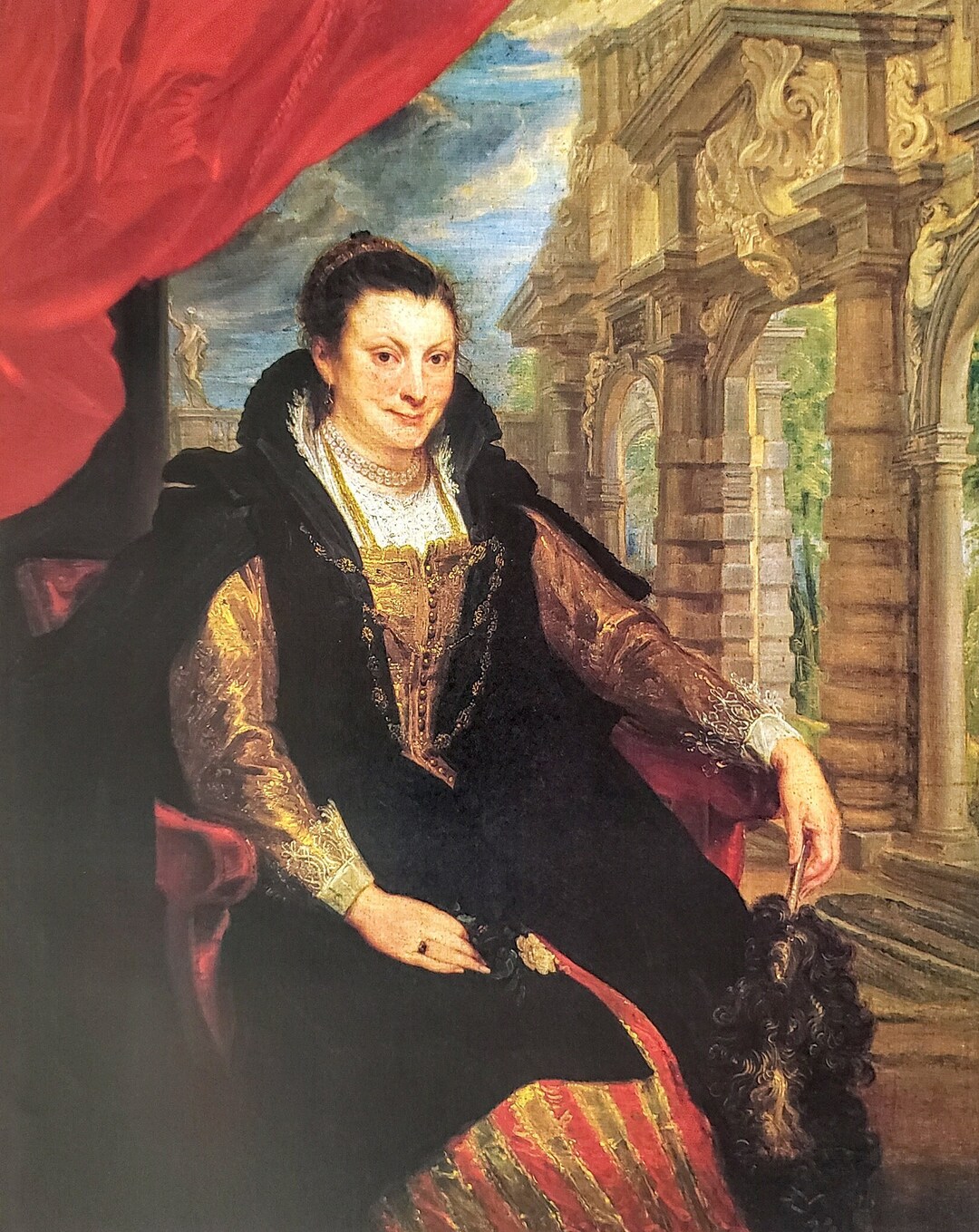 Portrait of Isabella Brant by Sir Anthony Van Dyck Book Plate 17th ...