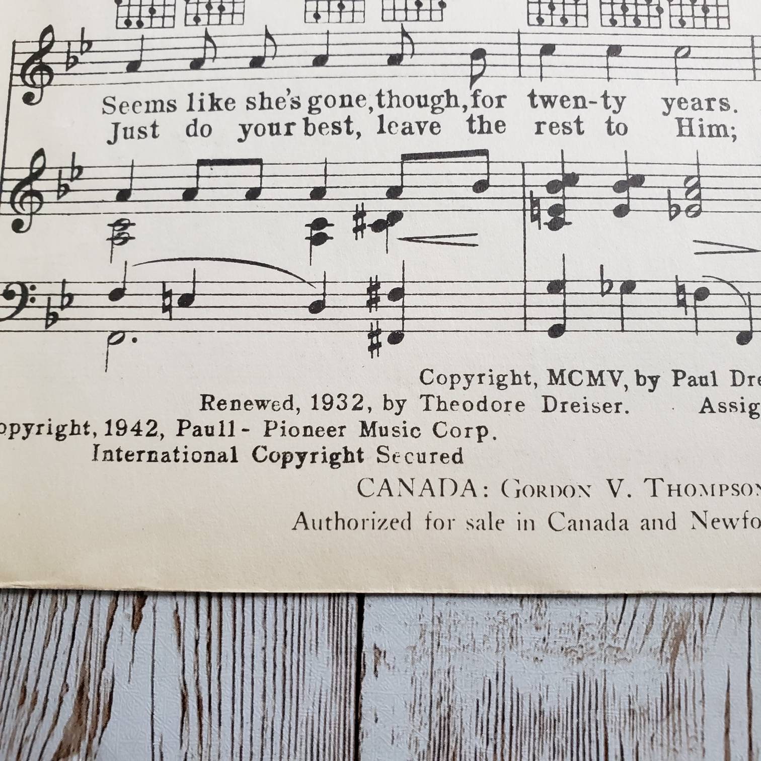 My Gal Sal Sheet Music by Paul Dresser | Rita Hayworth Cover | 1942 ...