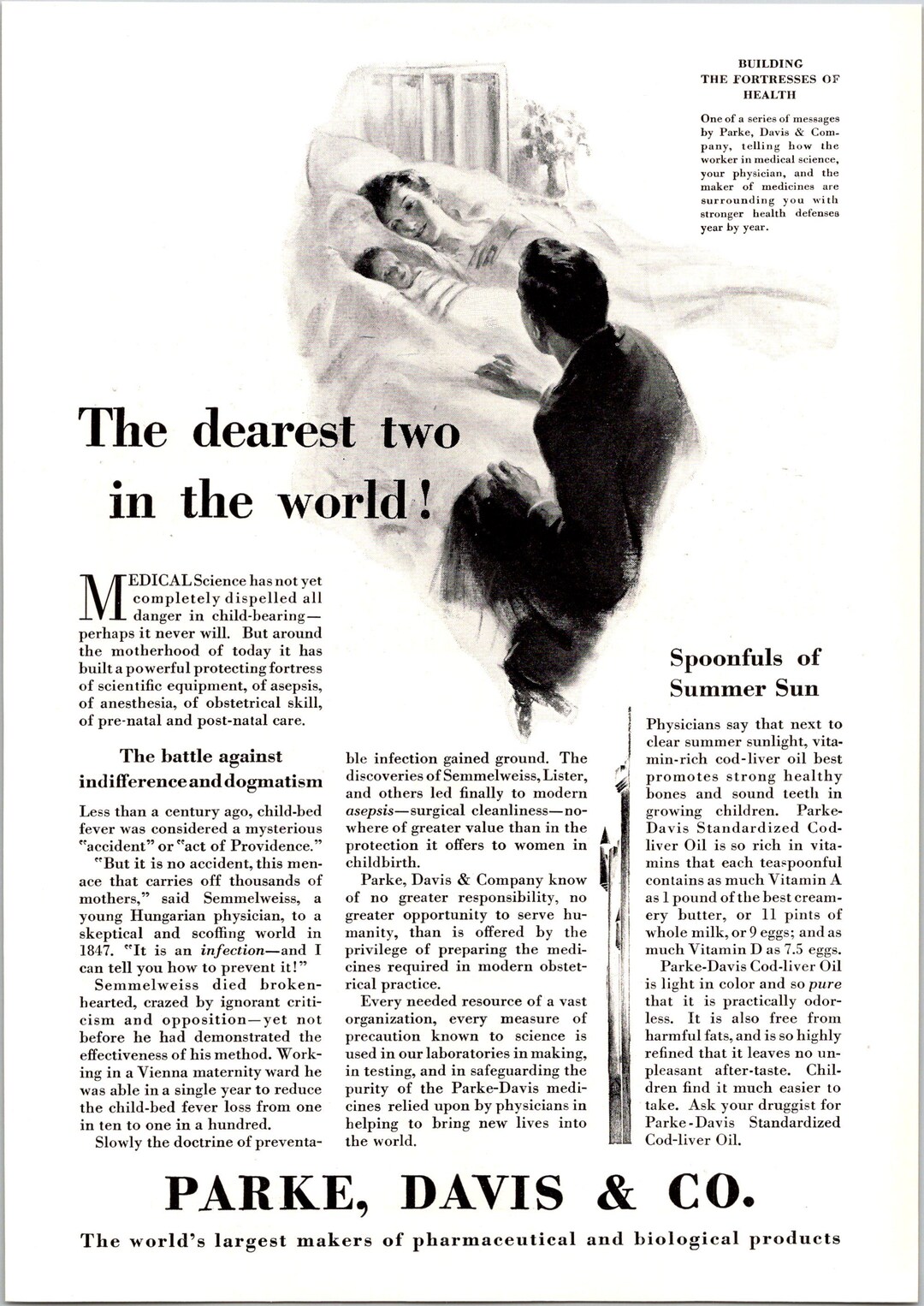 PRINT AD 1929 Parke Davis & Co. Pharmaceutical and Biological Products ...