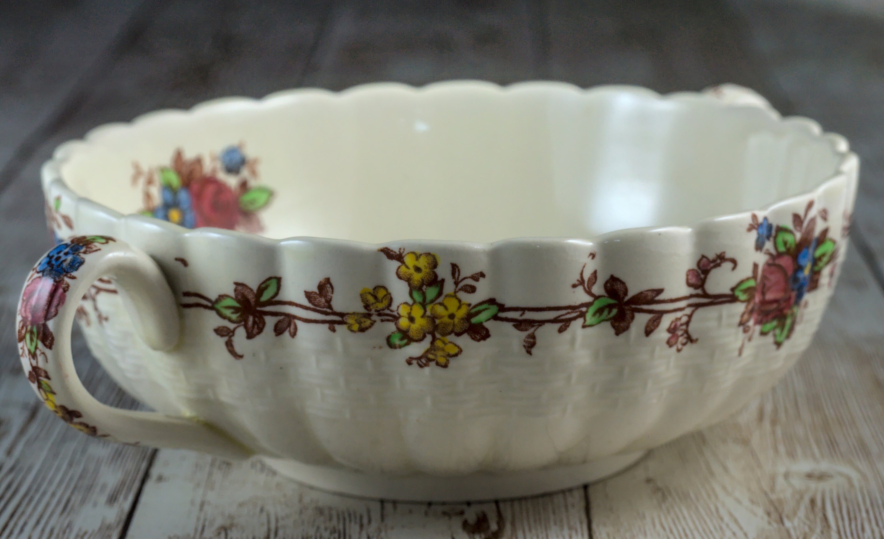 Spode Royal Jasmine Copeland Hazel Dell Double Handled Cream - Etsy