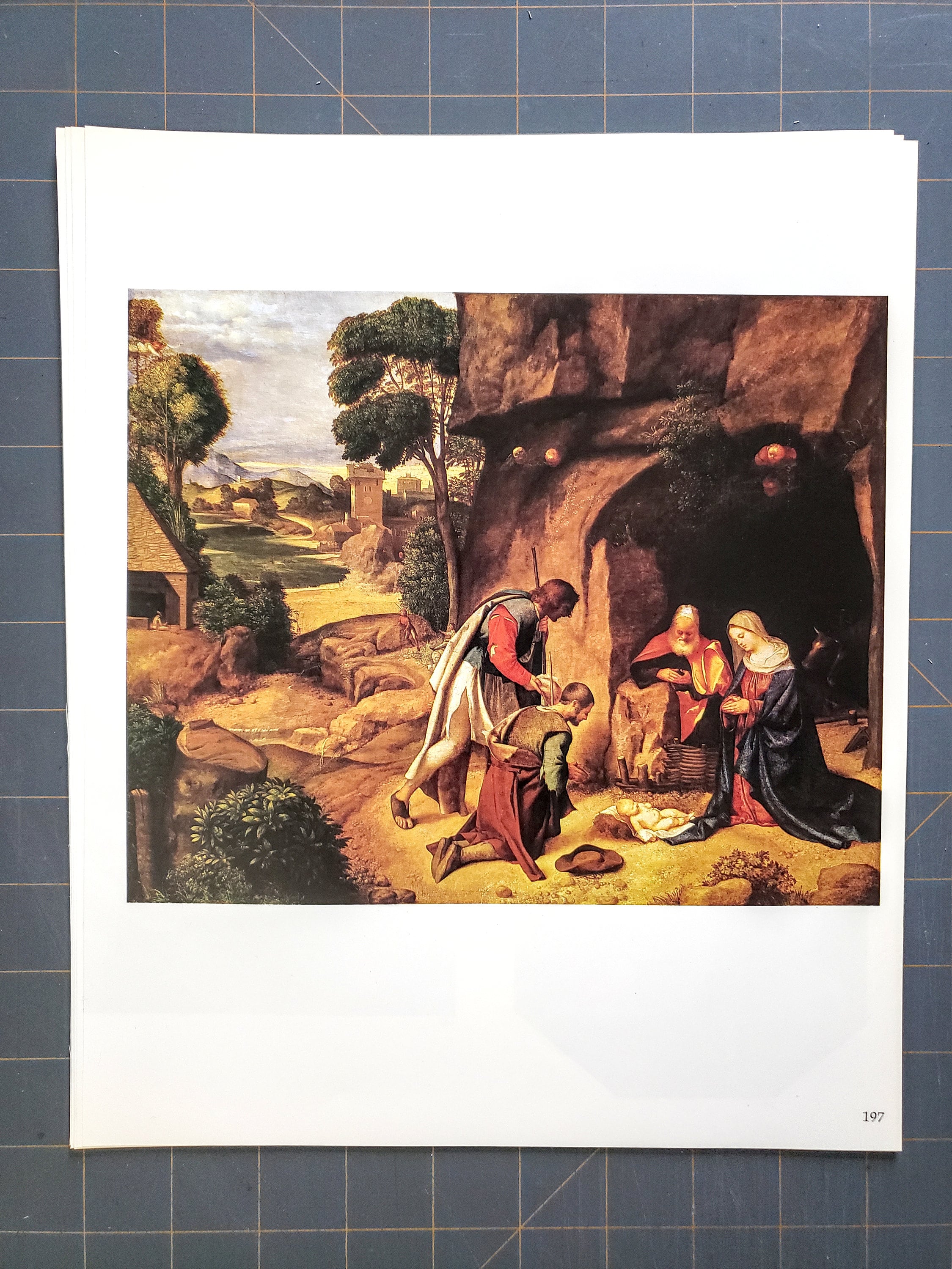 Adoration of the Shepherds by Giorgione Book Plate 16th Century 9.5 X ...