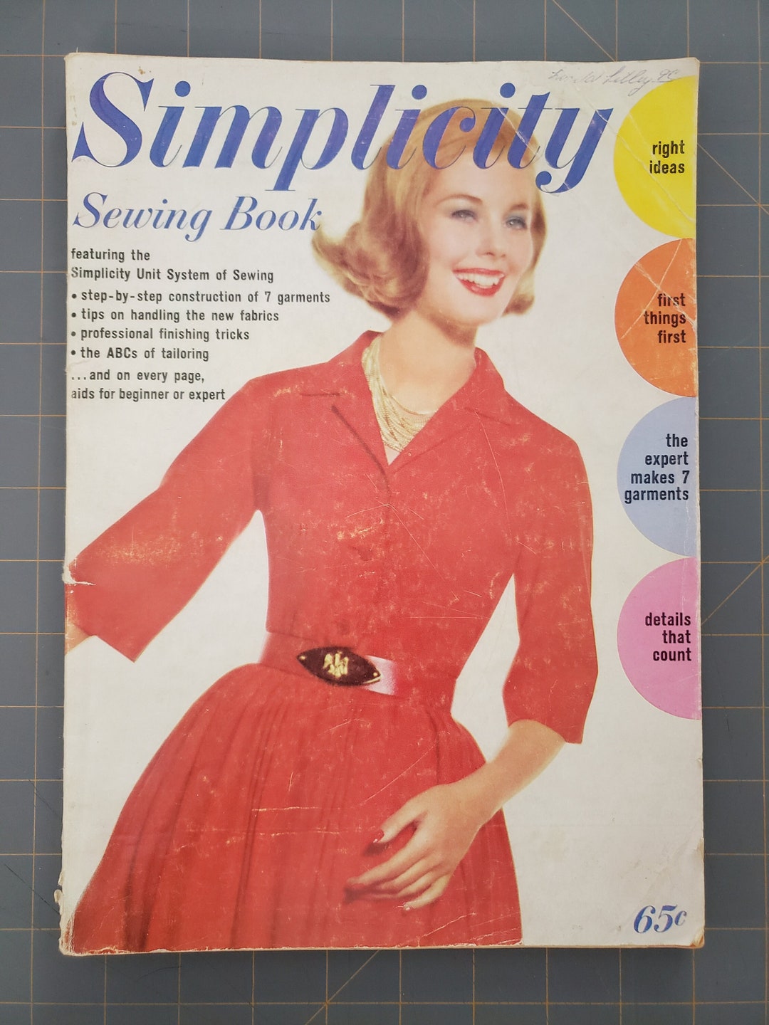1962 Simplicity Sewing Book Magazine Step by Step Construction of 7 ...