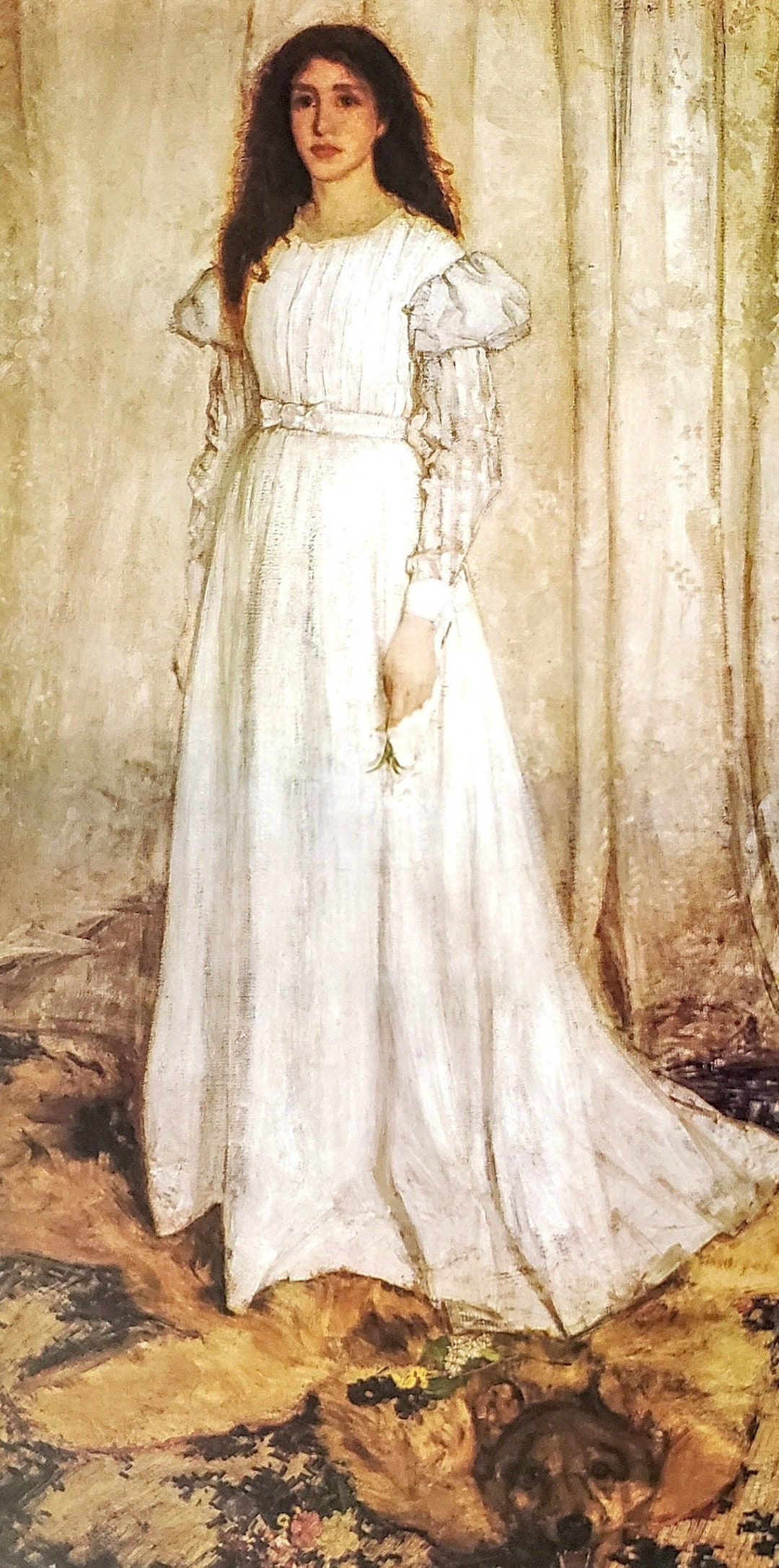 Symphony in White, No. 1: the White Girl by James Mcneill Whistler Book Plate 19th Century 9.5 X ...